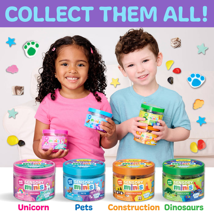 Sensory Mini Play Kit Jar with Cloud Clay: Pets Theme — Needle and Grain