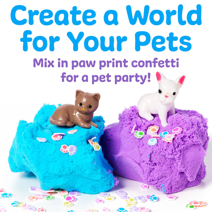 Sensory Mini Play Kit Jar with Cloud Clay: Pets Theme — Needle and Grain