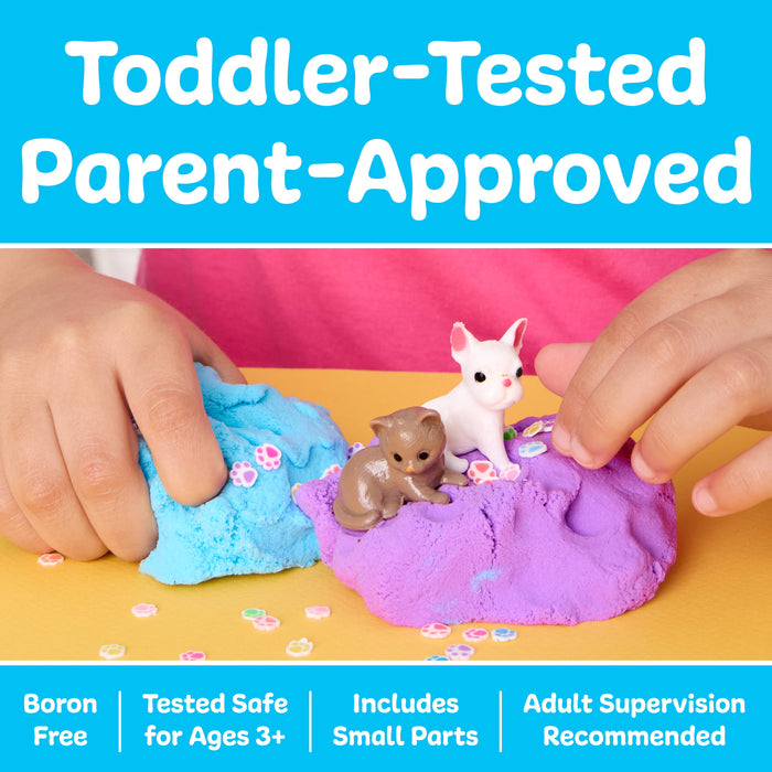 Sensory Mini Play Kit Jar with Cloud Clay: Pets Theme — Needle and Grain