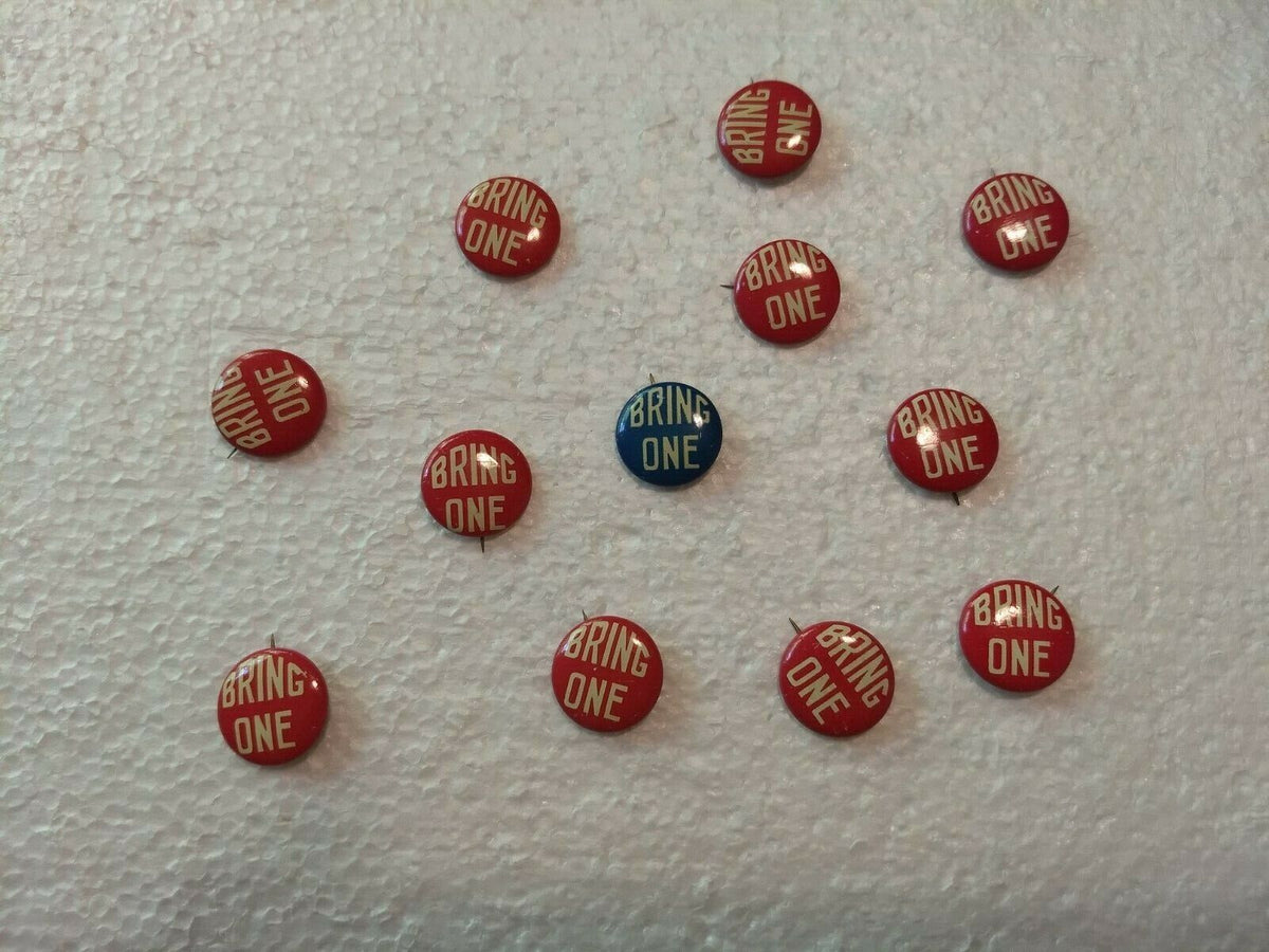 "Bring One" Vintage Pin — Needle and Grain