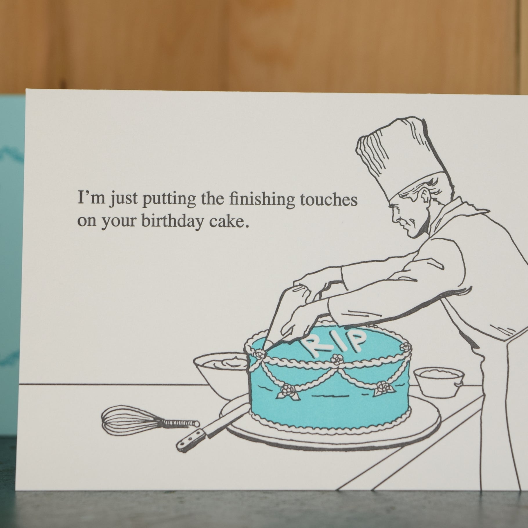 RIP Cake Card — Needle and Grain